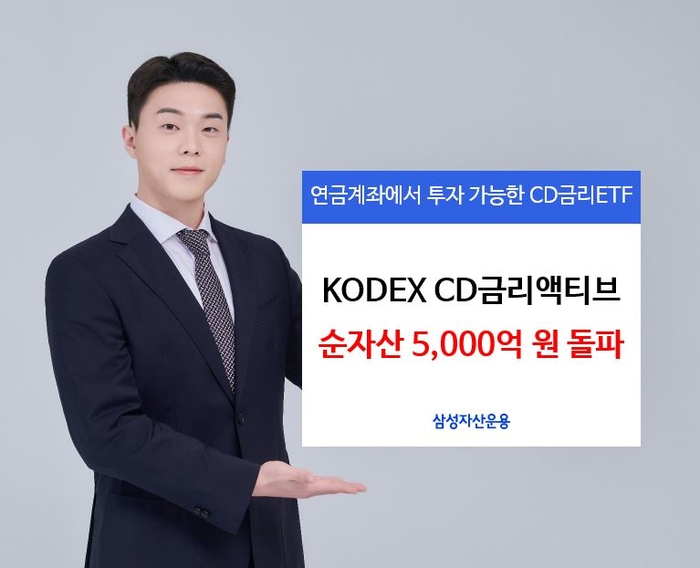 삼성운용 ‘KODEX CD금리 액티브 ETF’ 순자산 5천억 돌파